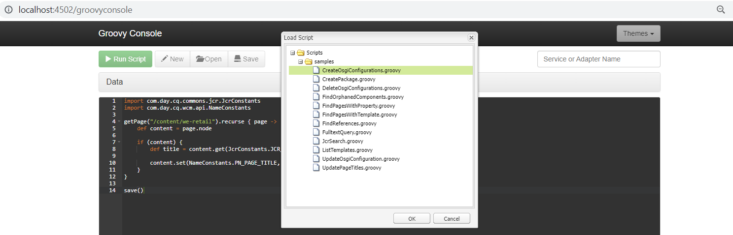 Use Groovy Script in AEM - AEM Geeks | All About AEM